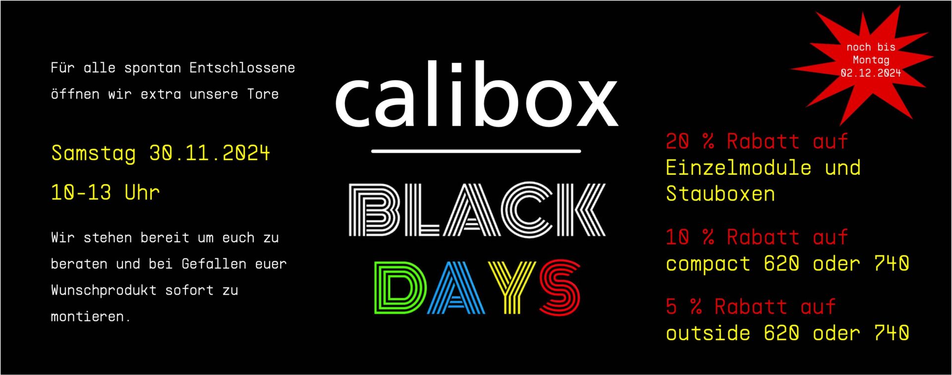 Übersichtsseite von Heckküchen - calibox